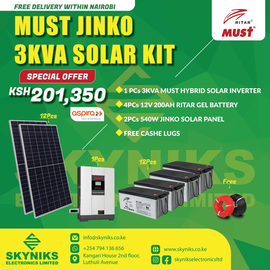 MUST JINKO 3KVA SOLAR KIT - Skyniks